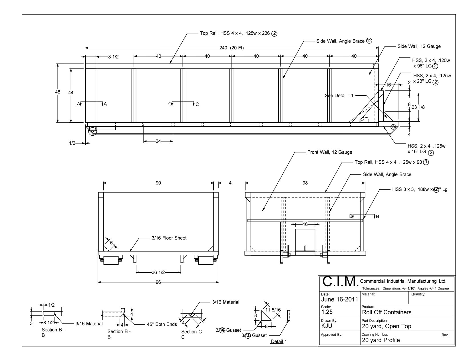 Refuse Containers Saskatchewan | Custom & Roll-Off Bins | CIM